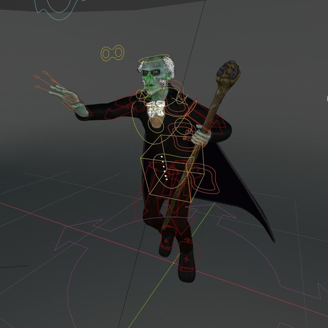 Butler Zombie Haunted Ghost - Exclusive Original 3D Model 3D model ...