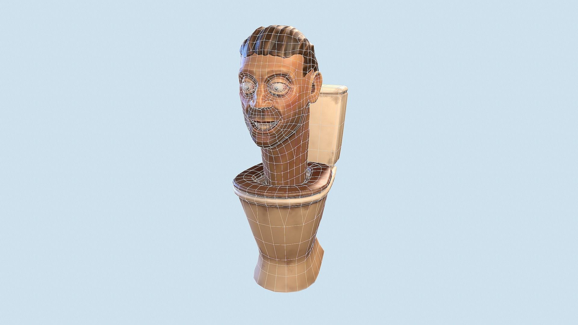 3D model Skibidi toilet head stylized VR / AR / low-poly | CGTrader
