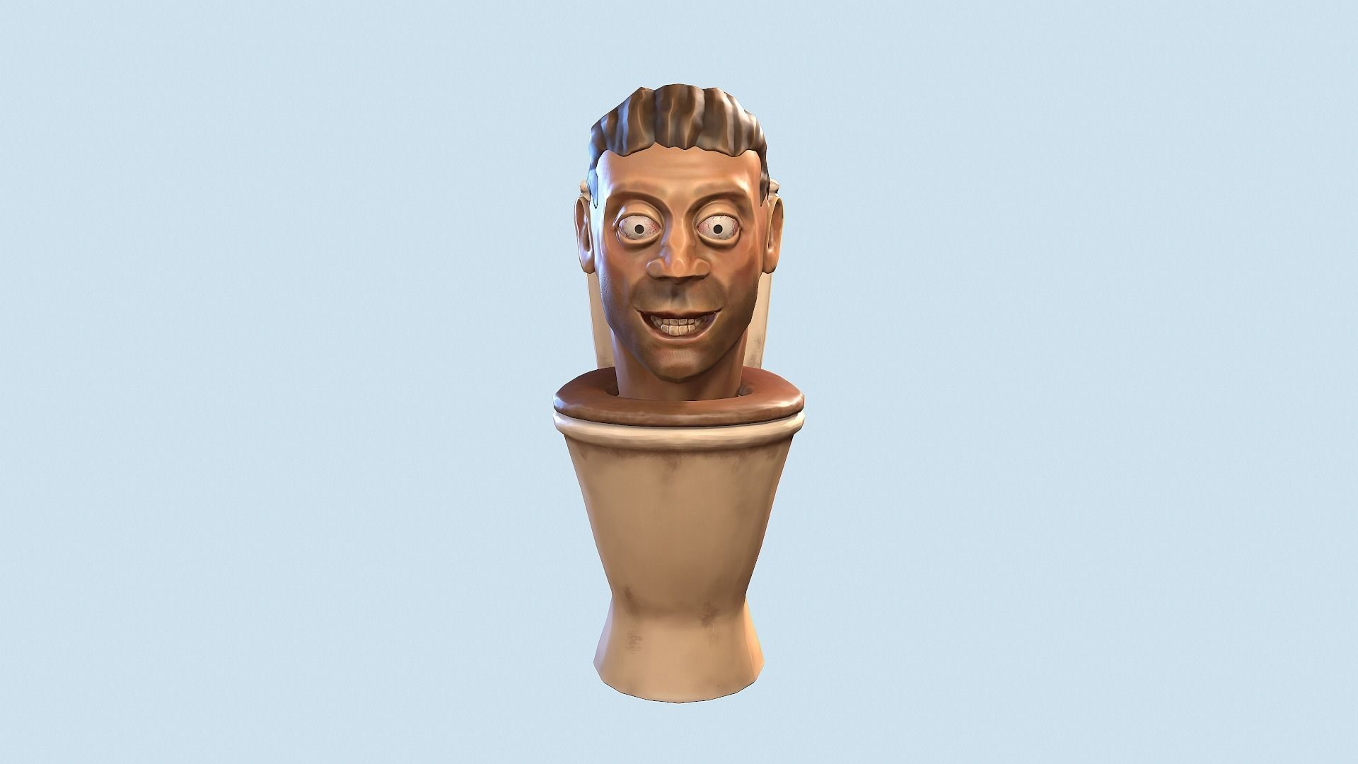3D model Skibidi toilet head stylized VR / AR / low-poly | CGTrader
