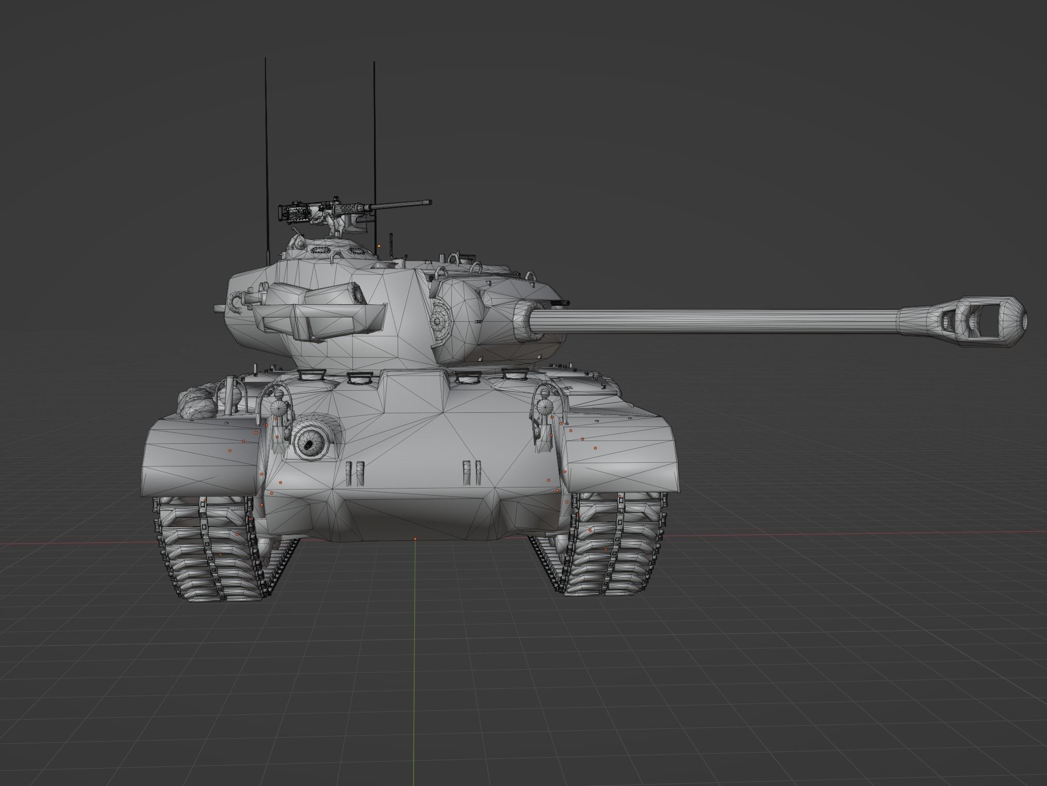 3D model M26 Pershing VR / AR / low-poly | CGTrader