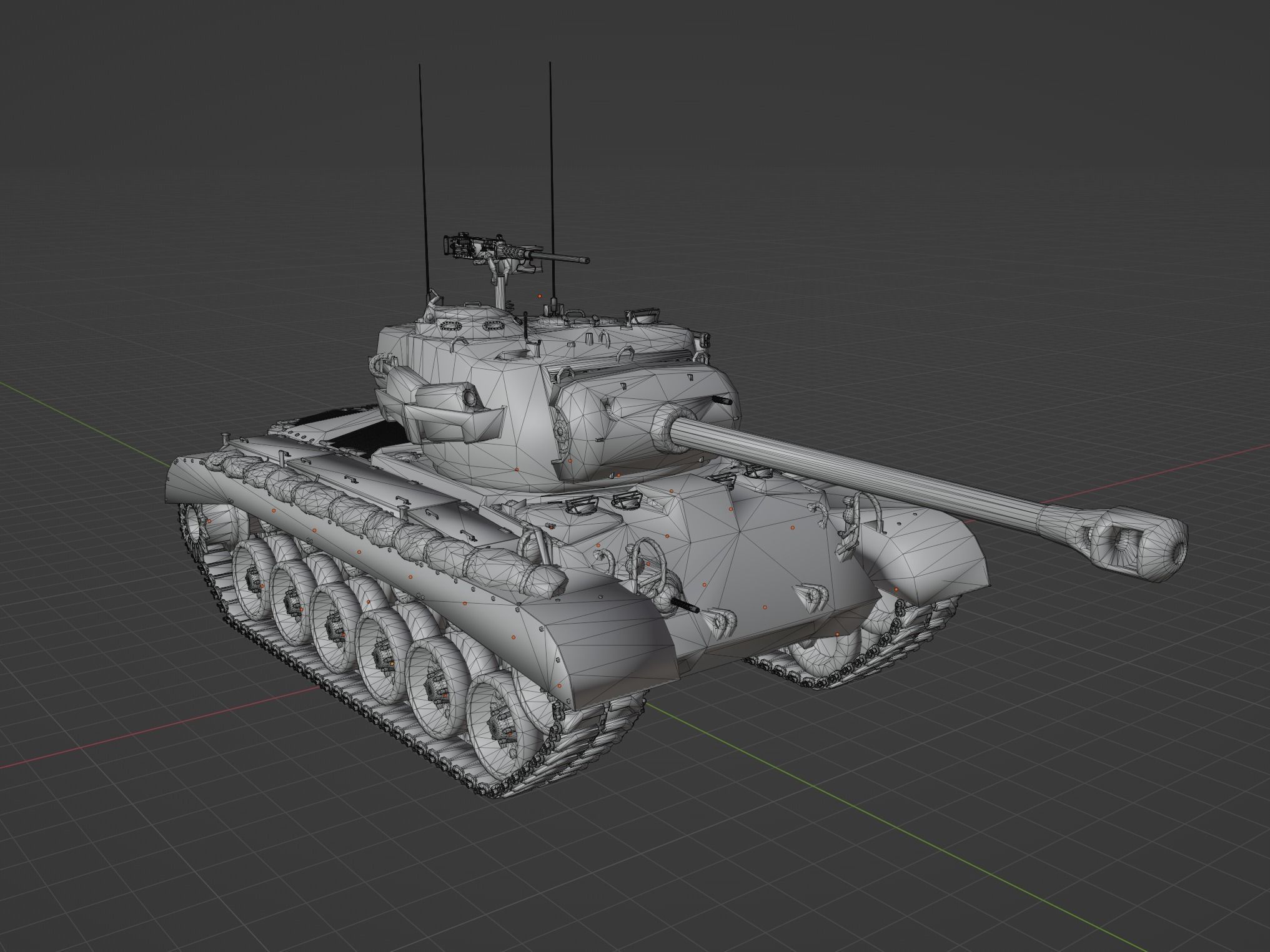 3D model M26 Pershing VR / AR / low-poly | CGTrader