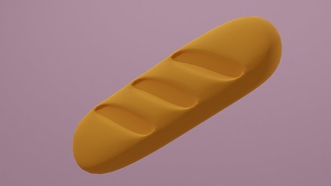 3D model Low Poly Bread VR / AR / low-poly | CGTrader