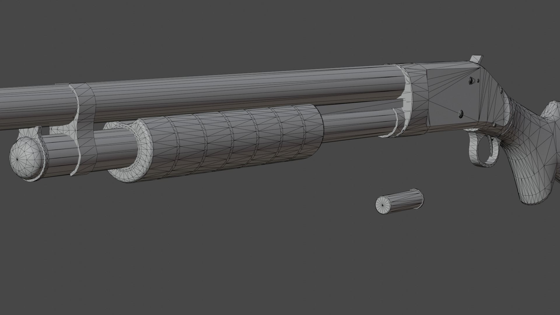 3D model Winchester 1897 riot VR / AR / low-poly | CGTrader