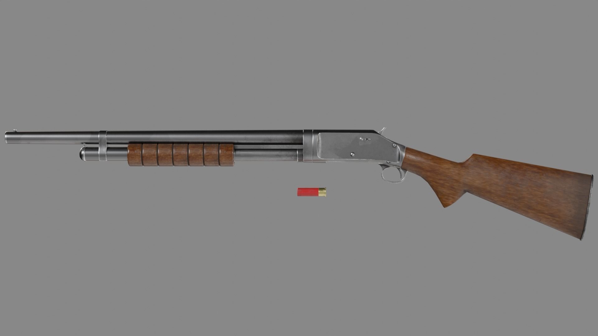 3D model Winchester 1897 riot VR / AR / low-poly | CGTrader