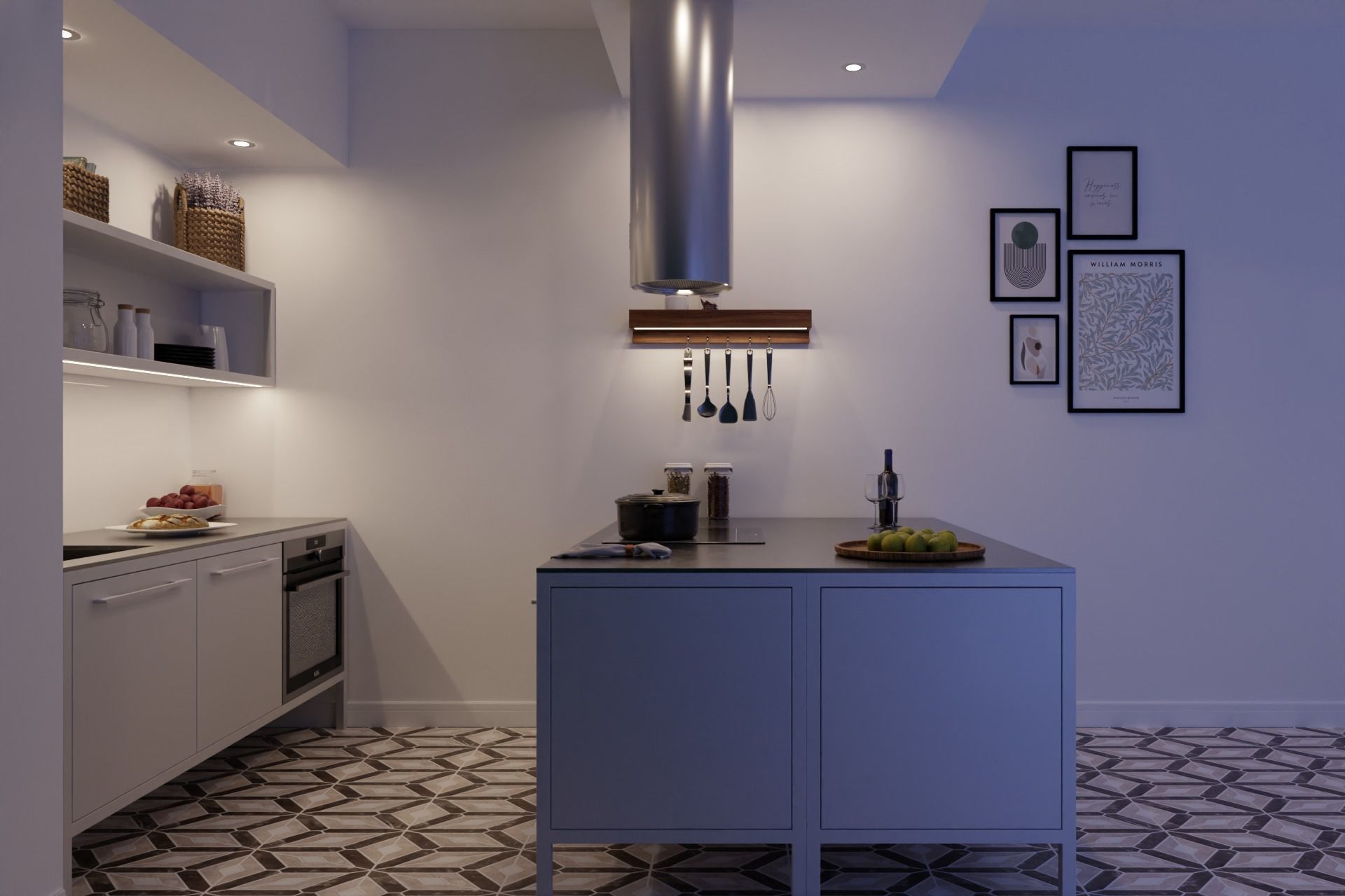 Mini Kitchen - Fantin Frame Kitchen 3D model | CGTrader
