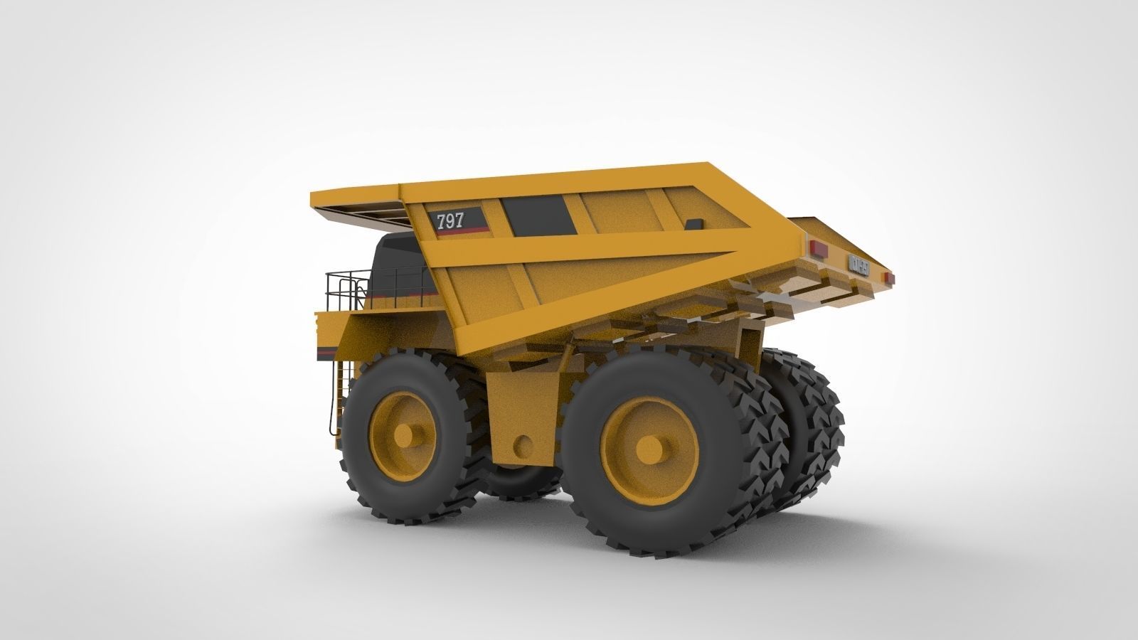 CAT 797F Mining Truck 3D model | CGTrader
