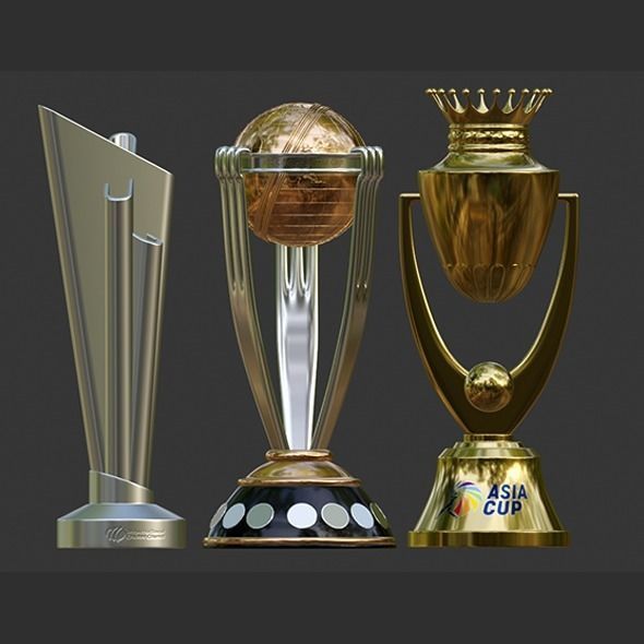ICC Cricket Trophy Combo Packs 3D model | CGTrader