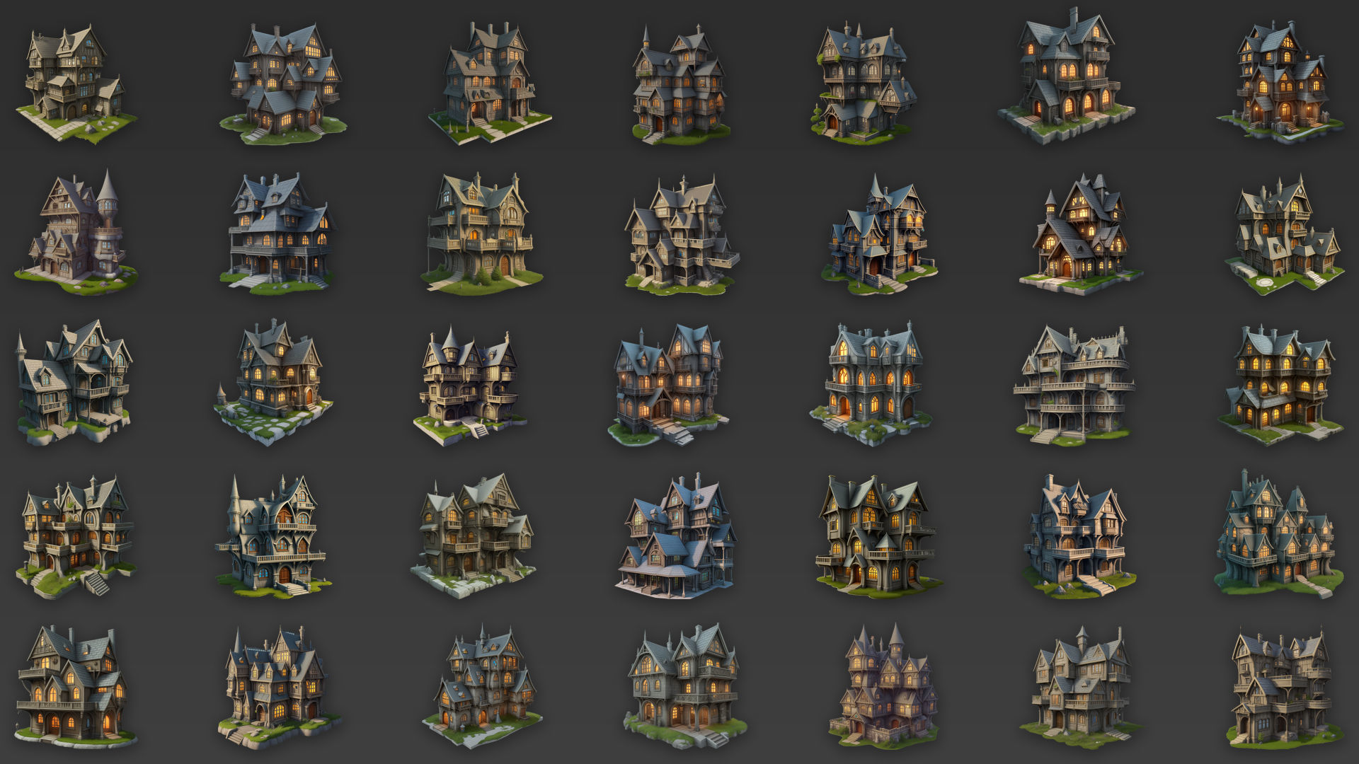 35 Fantasy Royal Medieval House Game Asset Texture | CGTrader