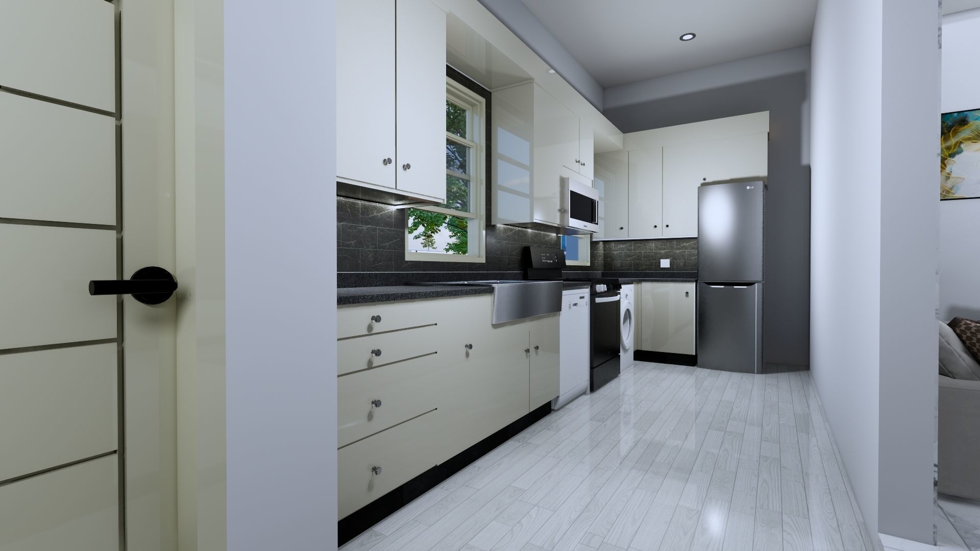 House 3d Minimalist 1 flloor Full Interior Desain 3D model | CGTrader