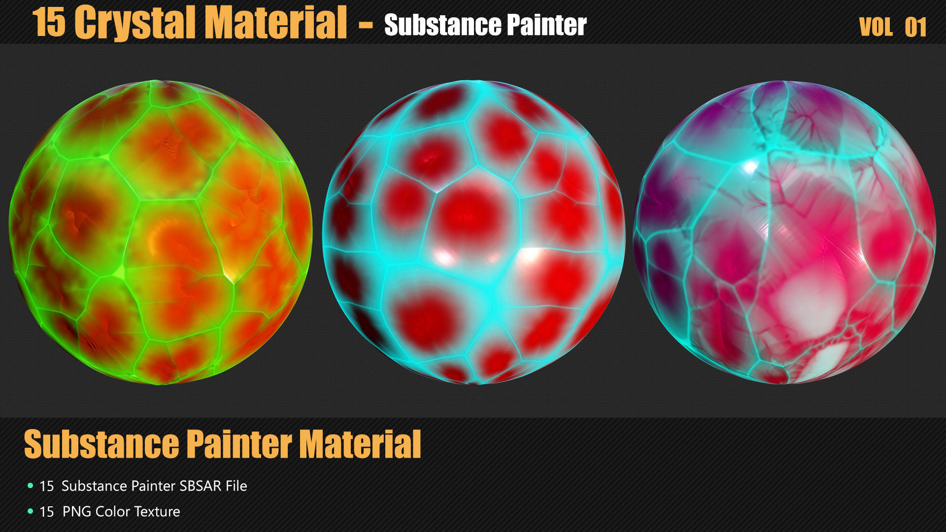 15 Crystal Materials In Substance Painter Texture | CGTrader