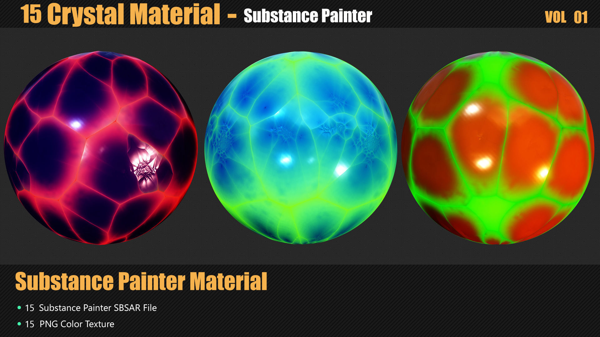 15 Crystal Materials In Substance Painter Texture | CGTrader