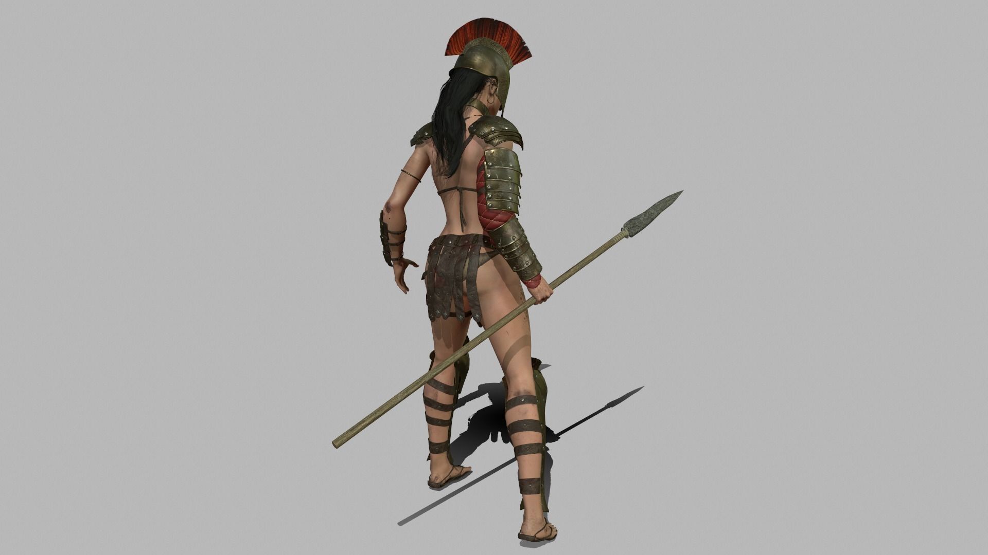 3D model Female Gladiator VR / AR / low-poly | CGTrader