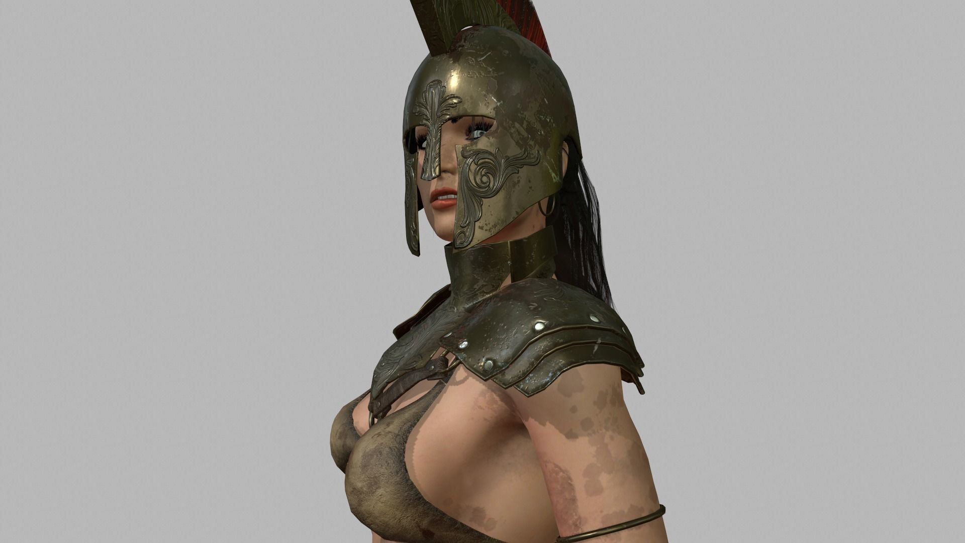 3D model Female Gladiator VR / AR / low-poly | CGTrader