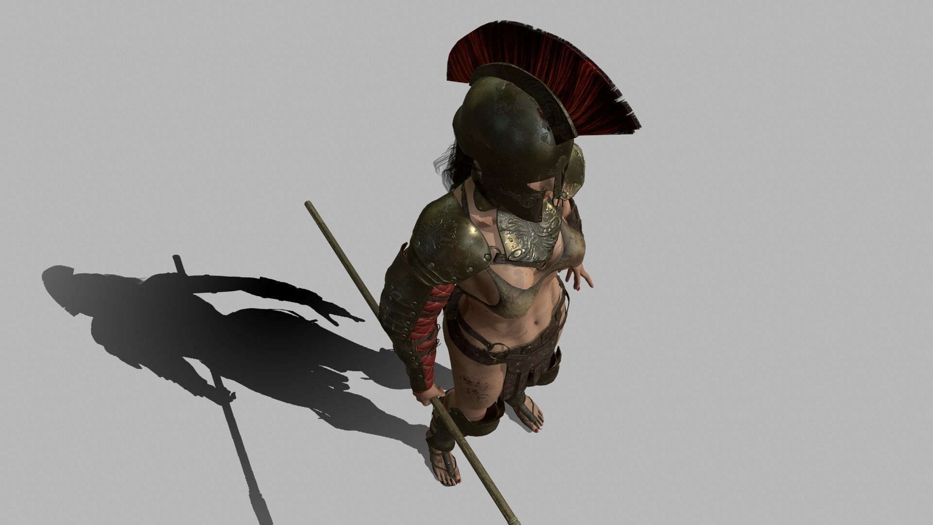 3D model Female Gladiator VR / AR / low-poly | CGTrader