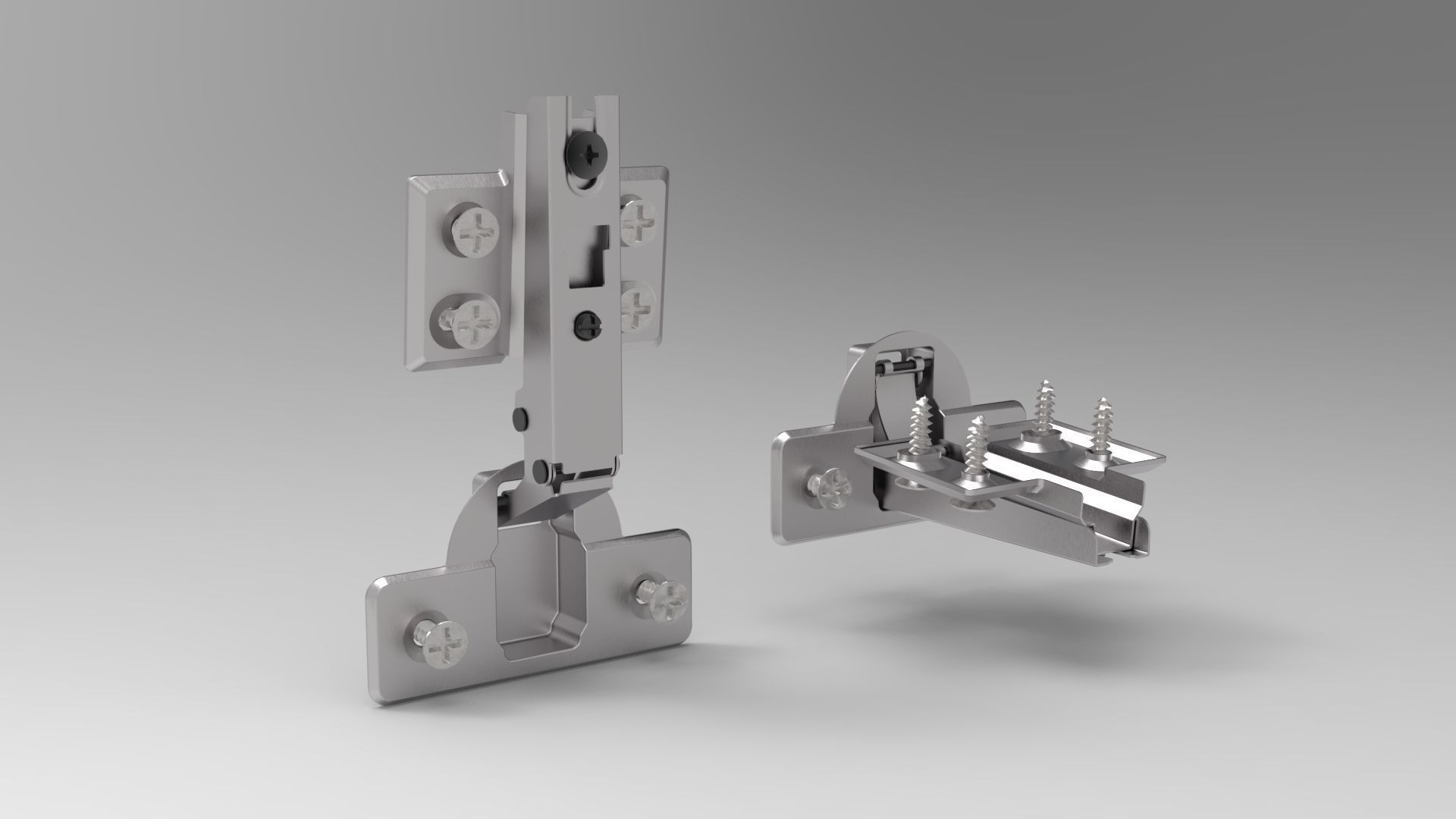 Cabinet hinge 3D model free 3D model | CGTrader