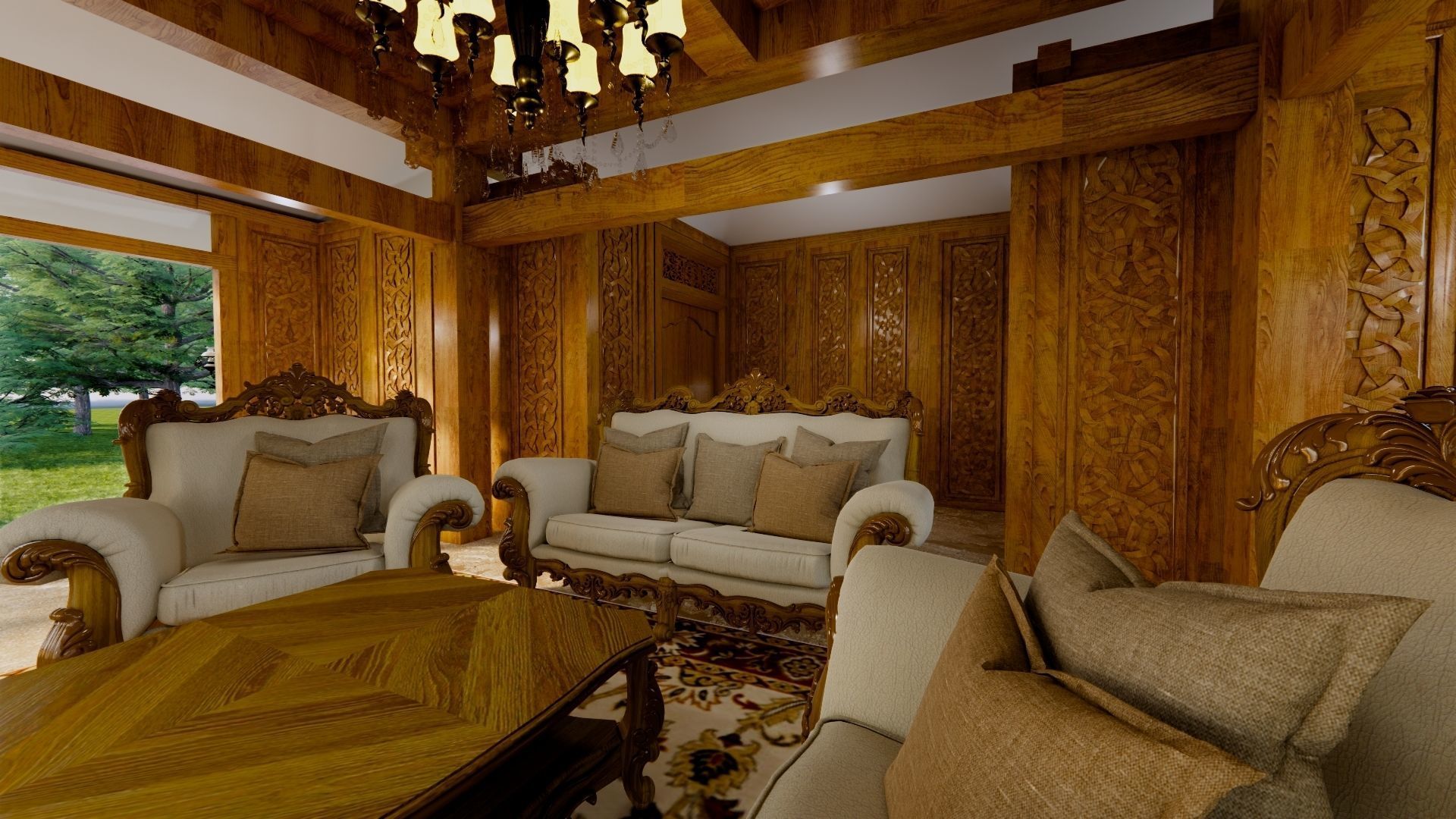 Joglo Traditional Java Wood House Design 3D model | CGTrader