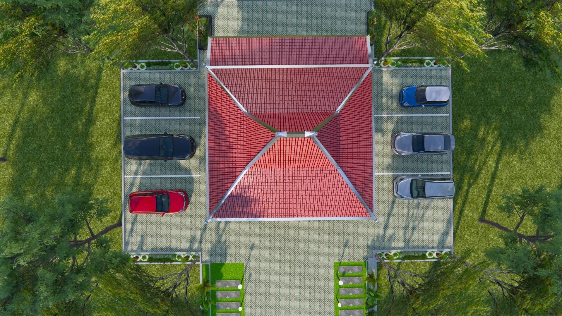 Joglo Traditional Java Wood House Design 3D model | CGTrader