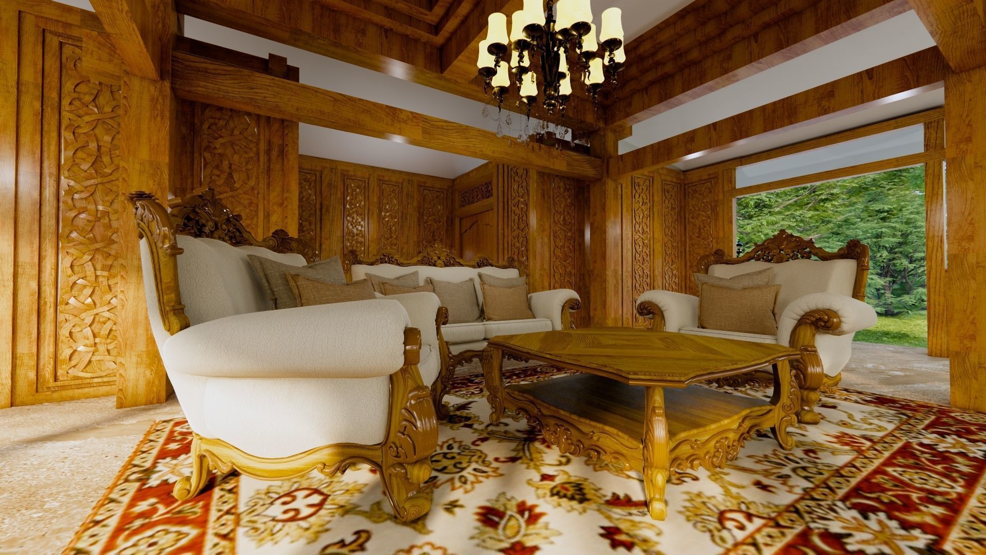 Joglo Traditional Java Wood House Design 3D model | CGTrader