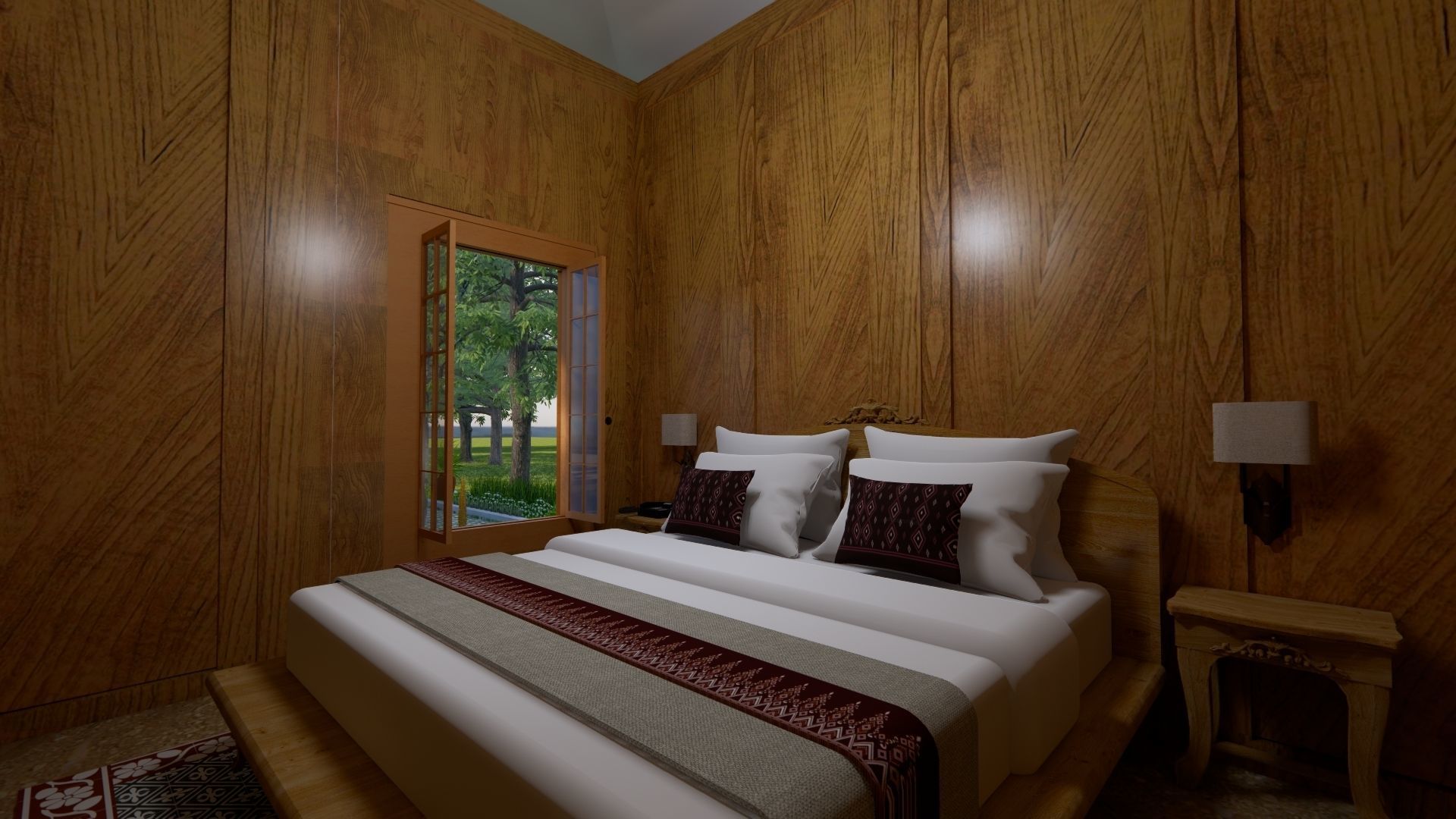 Joglo Traditional Java Wood House Design 3D model | CGTrader