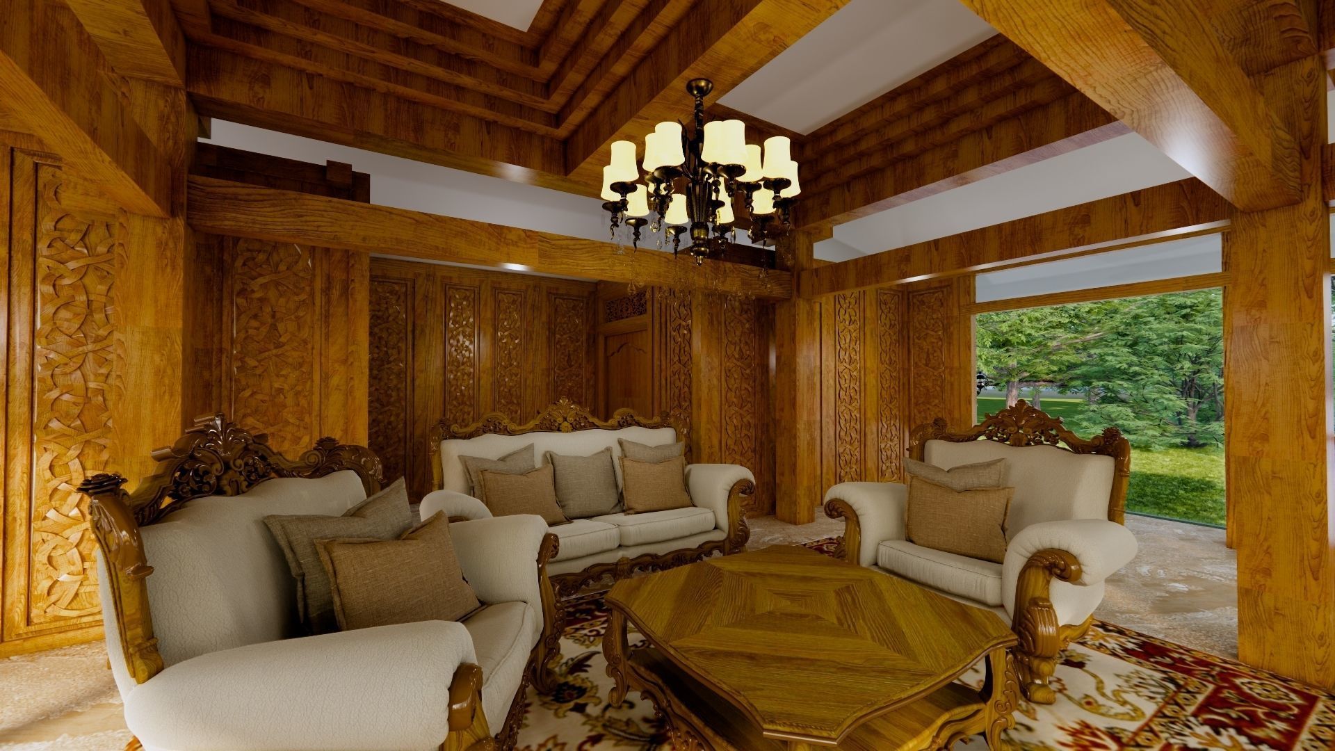 Joglo Traditional Java Wood House Design 3D model | CGTrader