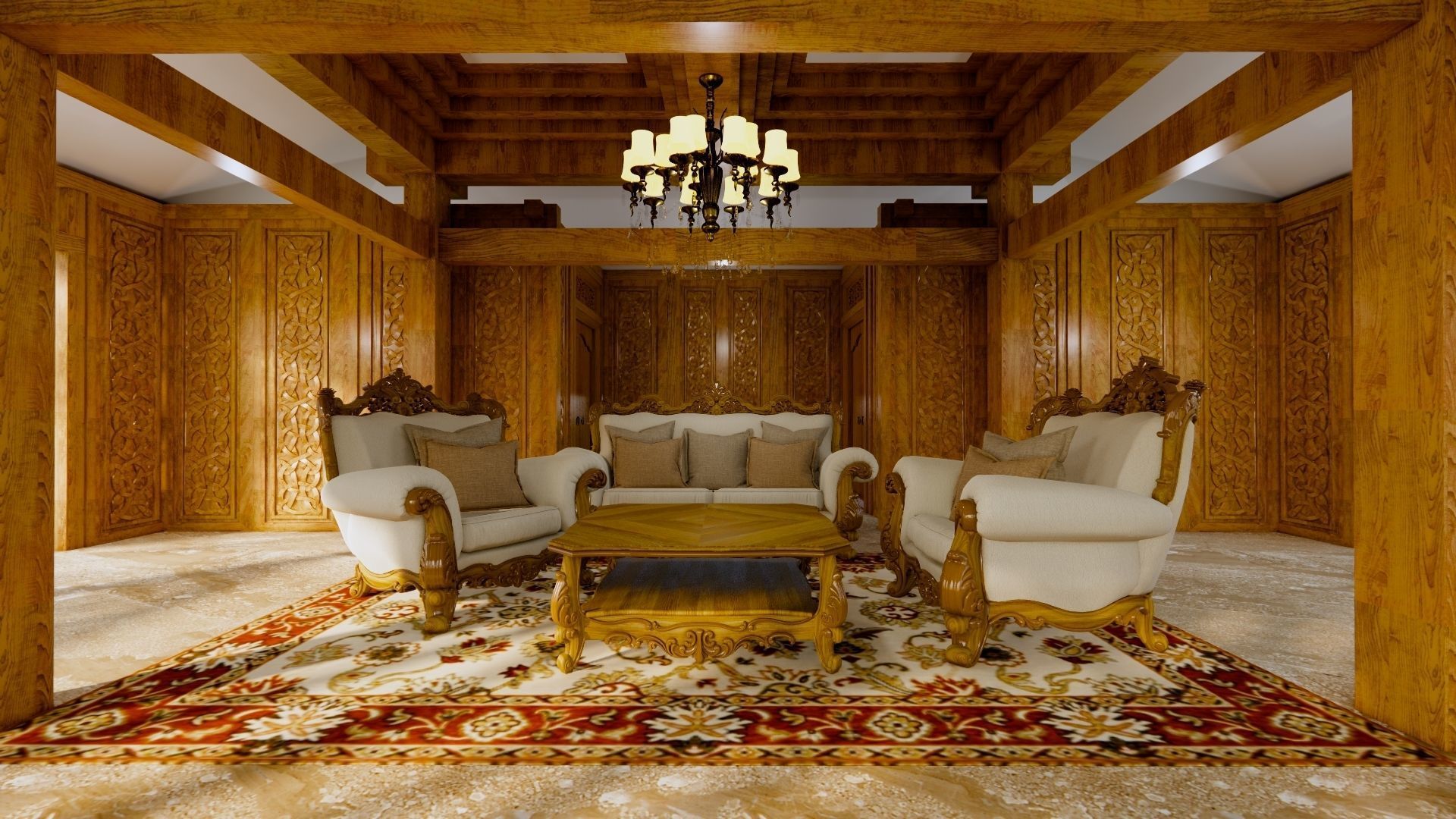 Joglo Traditional Java Wood House Design 3D model | CGTrader