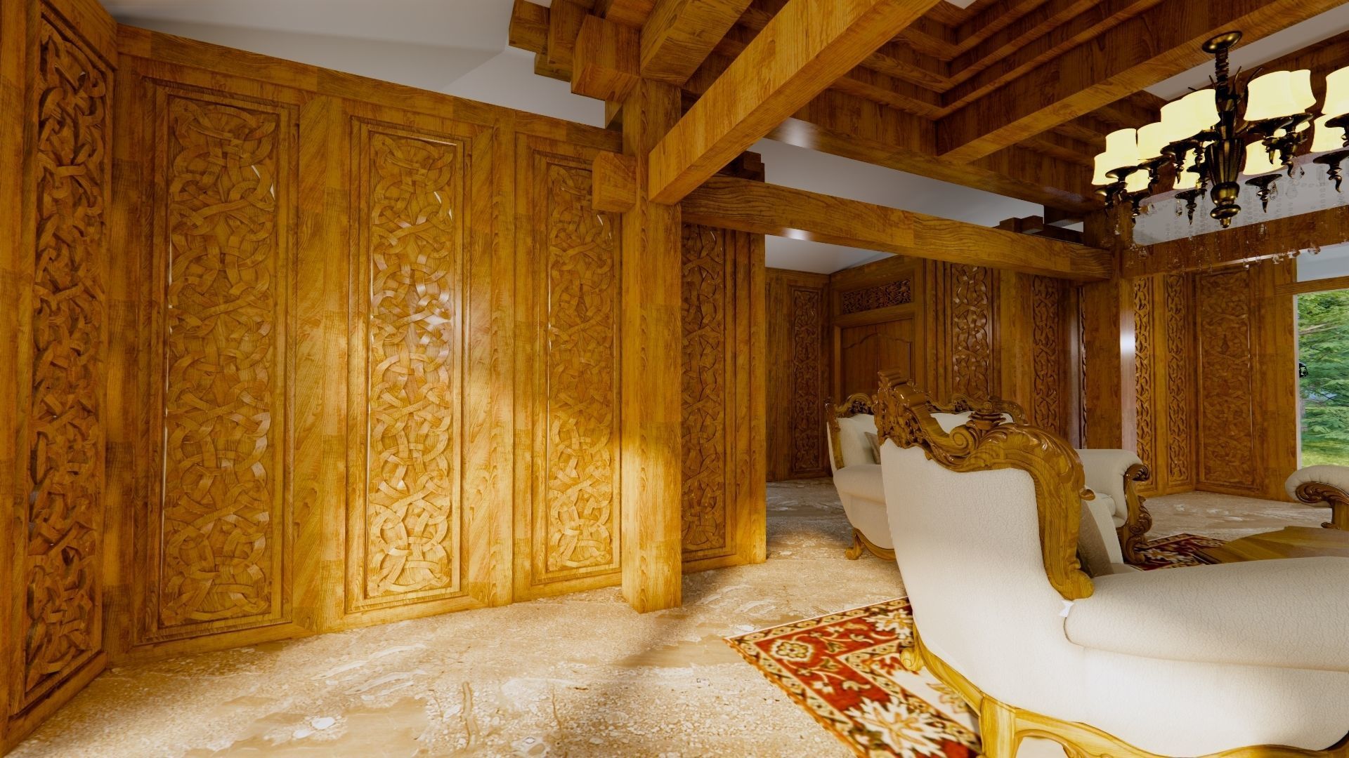 Joglo Traditional Java Wood House Design 3D model | CGTrader