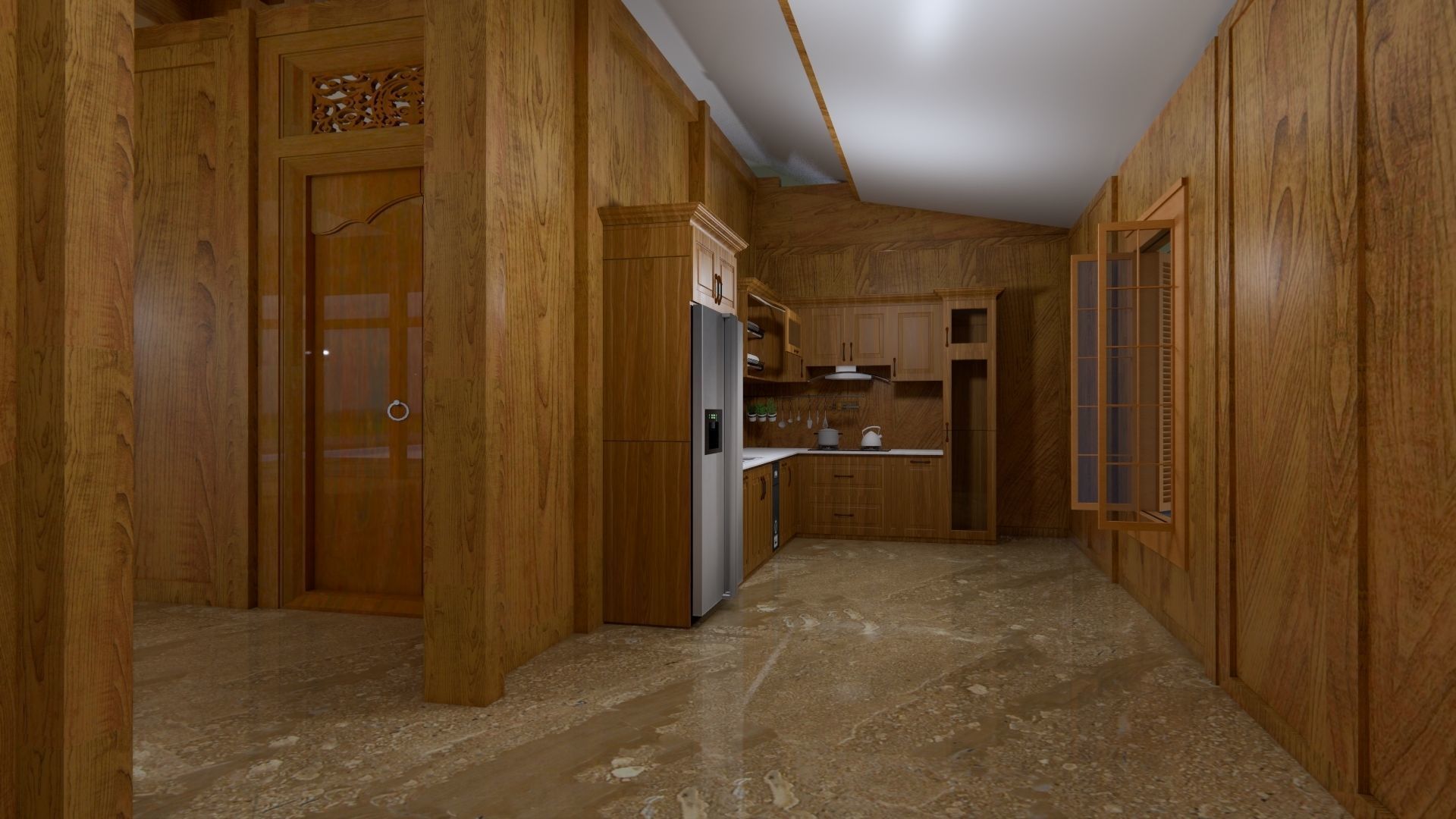 Joglo Traditional Java Wood House Design 3D model | CGTrader