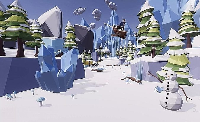 low poly nature pack 3D model | CGTrader