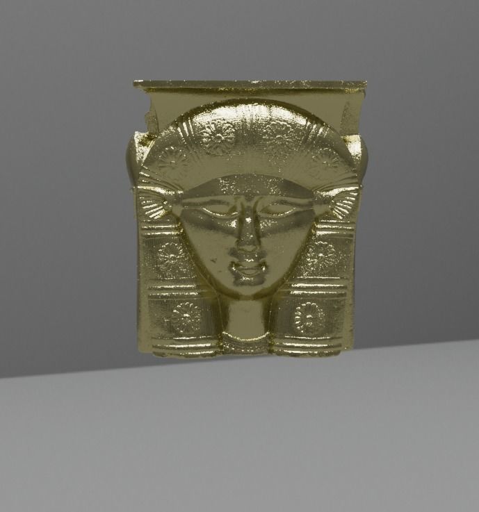 column header hathor 3D model 3D printable | CGTrader