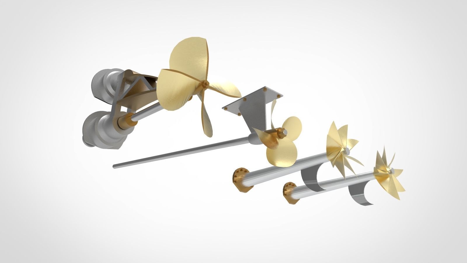 Ship Propulsion model 3D model | CGTrader