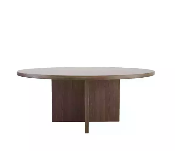WYETH SPLIT BAMBOO ROUND DINING TABLE 3D model | CGTrader