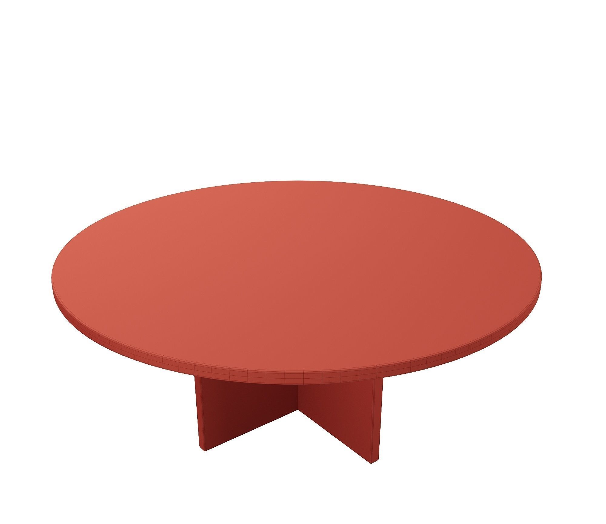 WYETH SPLIT BAMBOO ROUND DINING TABLE 3D model | CGTrader