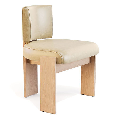 Cuff Studio C Back Armless - Dining Chair 3D model | CGTrader
