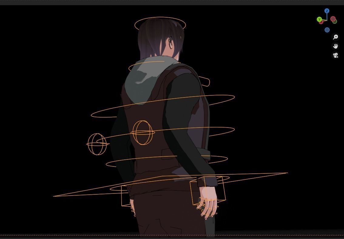 Rae Anime girl free VR / AR / low-poly 3D model rigged | CGTrader