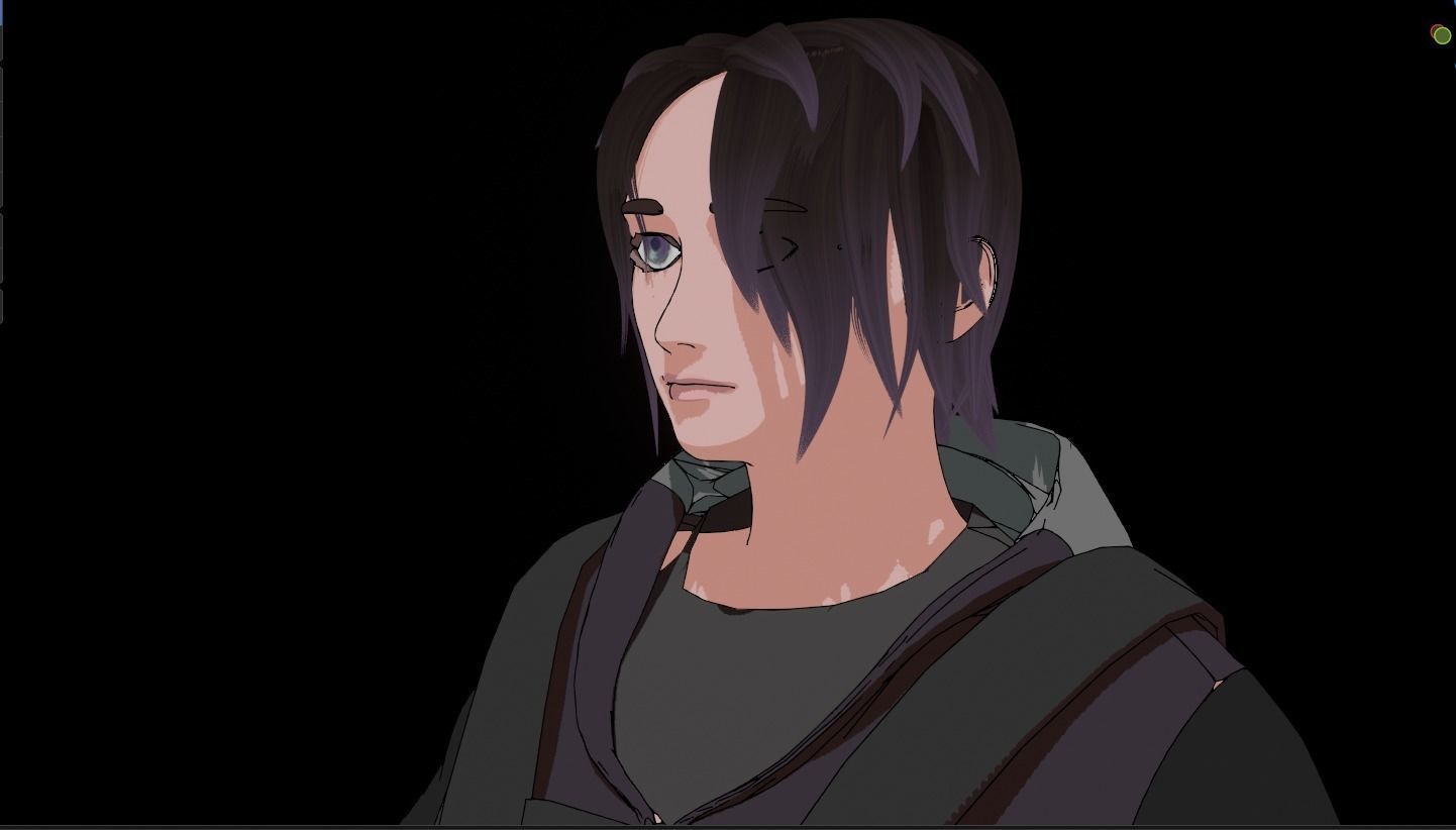 Rae Anime girl free VR / AR / low-poly 3D model rigged | CGTrader