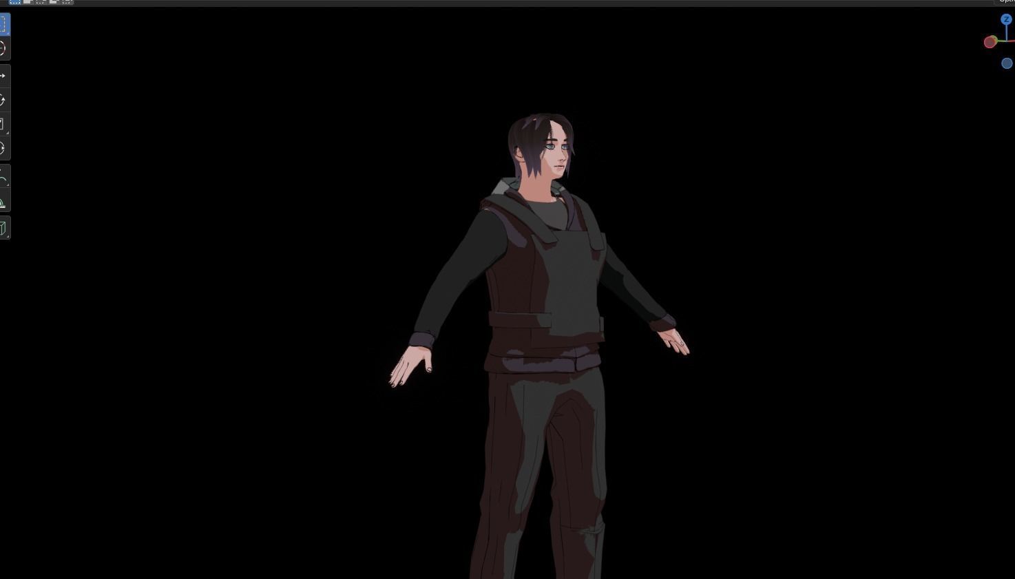 Rae Anime girl free VR / AR / low-poly 3D model rigged | CGTrader