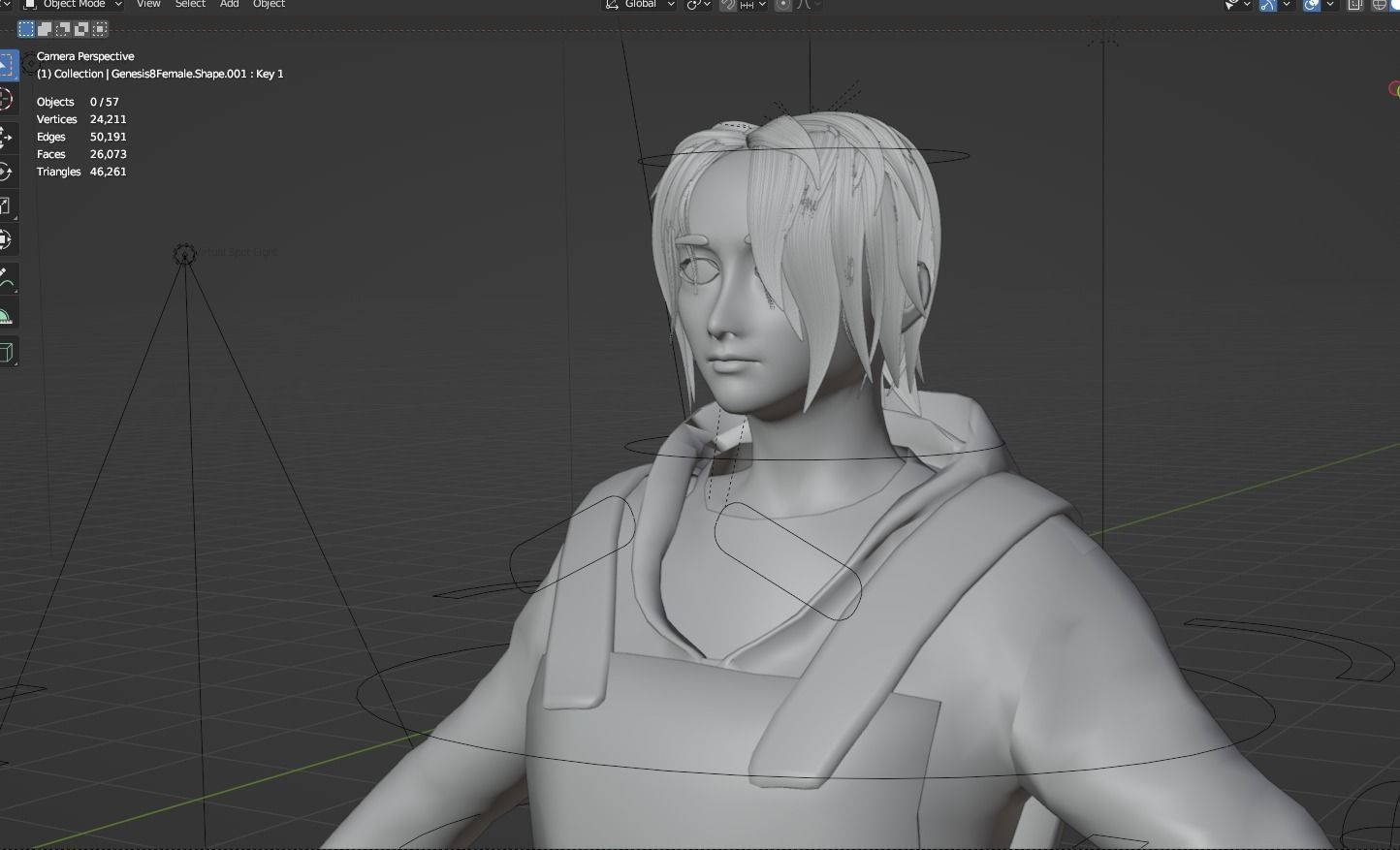 Rae Anime girl free VR / AR / low-poly 3D model rigged | CGTrader