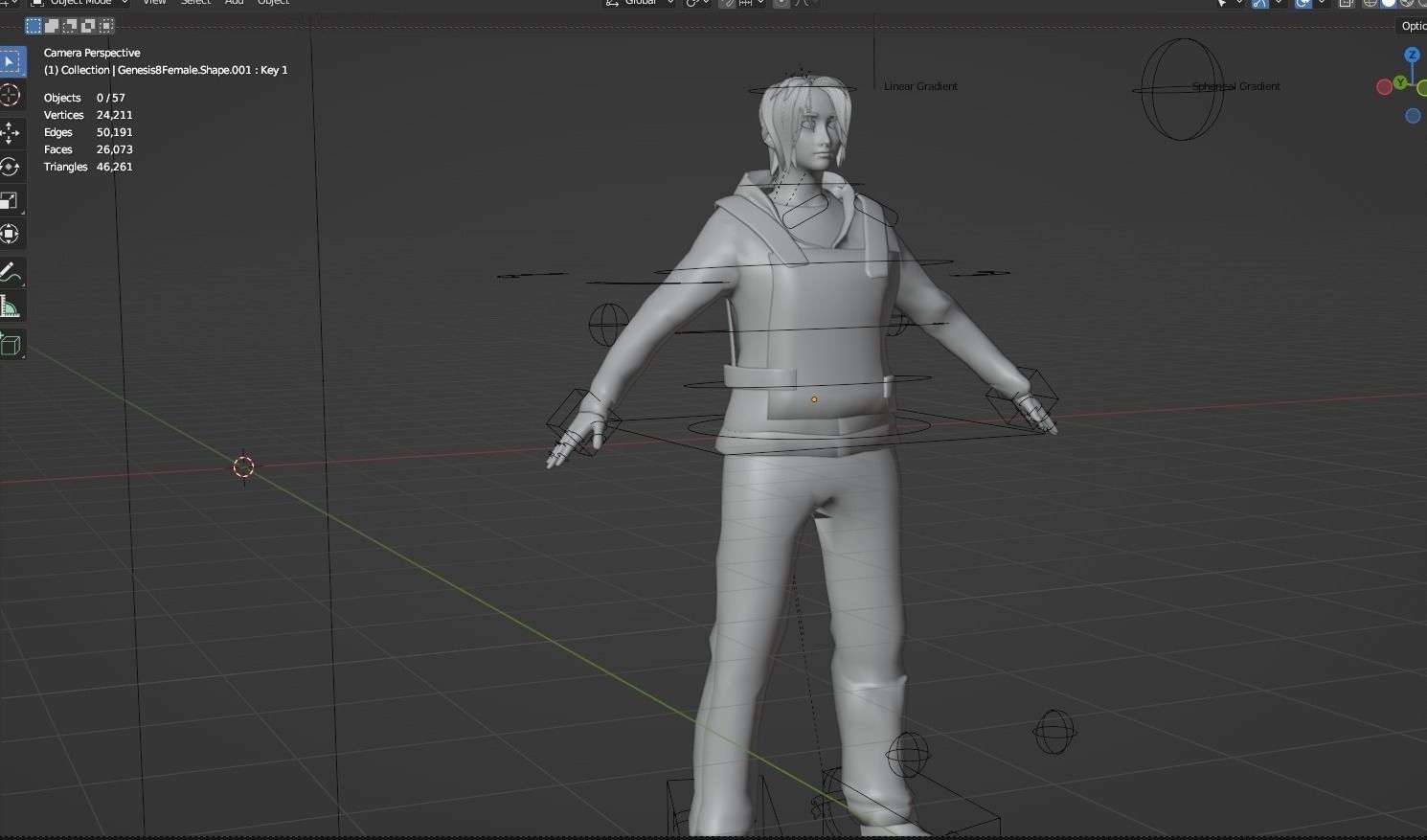 Rae Anime girl free VR / AR / low-poly 3D model rigged | CGTrader