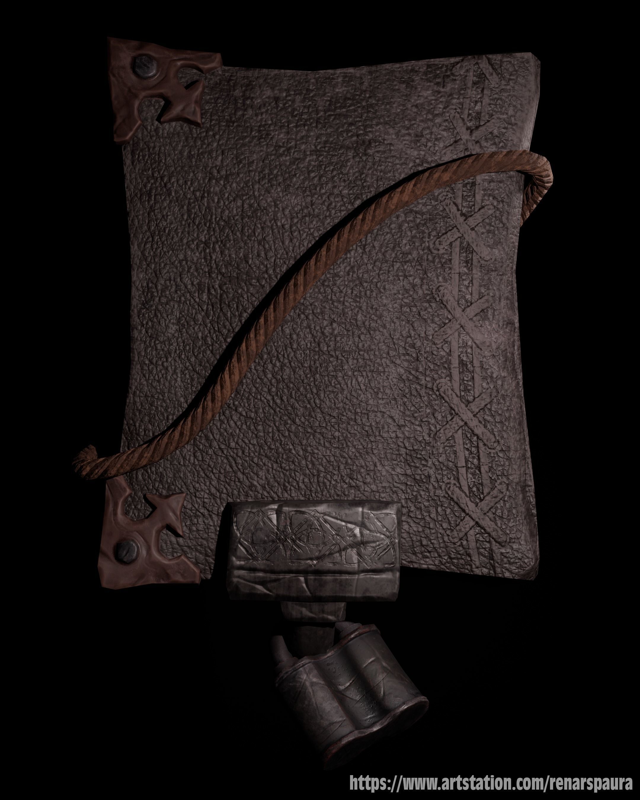 Fantasy stylized Book 3D free VR / AR / low-poly 3D model | CGTrader