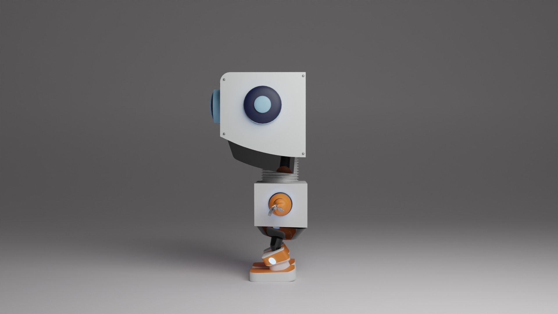 3D model Sci-fi cute 3d robot model rigged and with dance animation VR ...