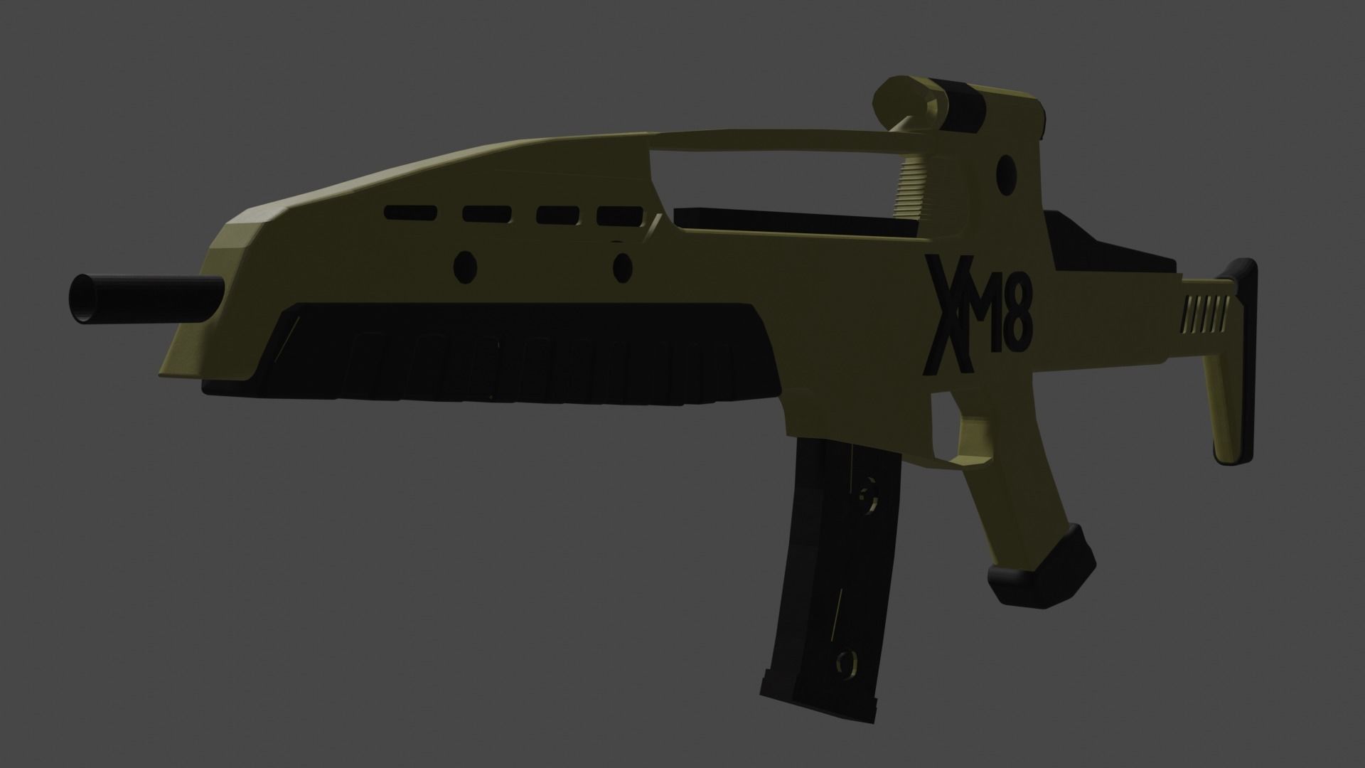 XM8 gun free VR / AR / low-poly 3D model | CGTrader