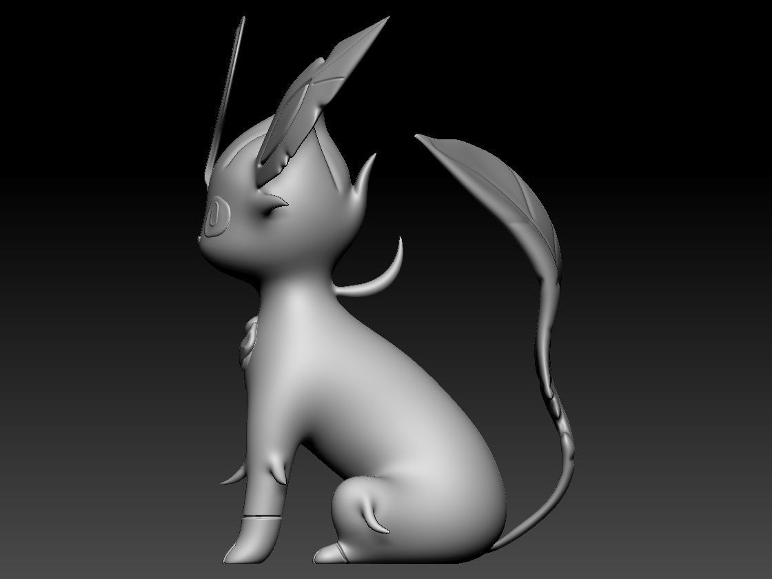 Leafeon 3D model 3D printable | CGTrader