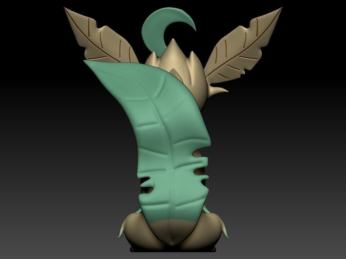 Leafeon 3D model 3D printable | CGTrader