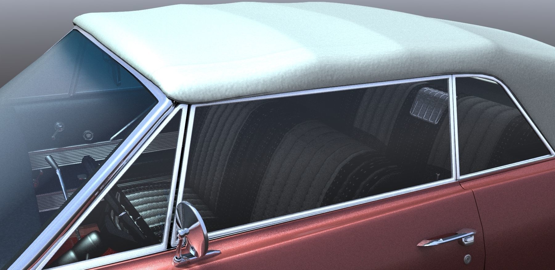 1964 convertible 3D model rigged | CGTrader