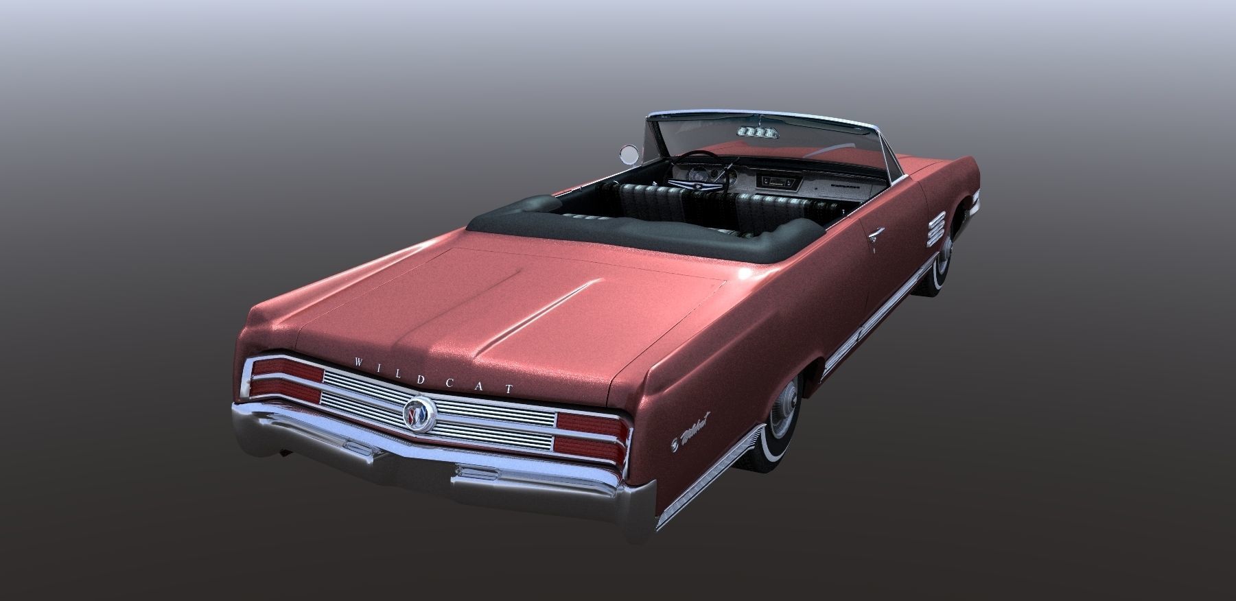 1964 convertible 3D model rigged | CGTrader