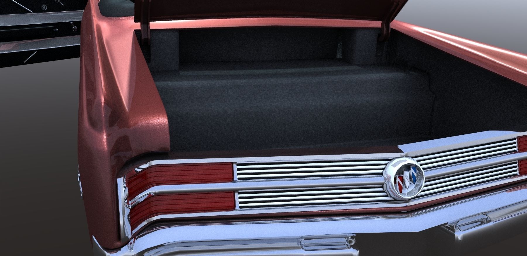 1964 convertible 3D model rigged | CGTrader
