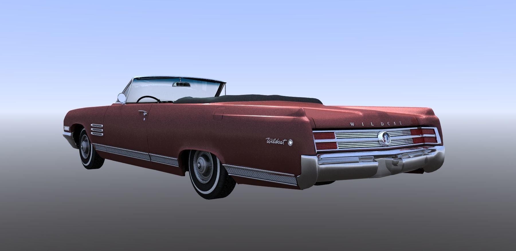 1964 convertible 3D model rigged | CGTrader