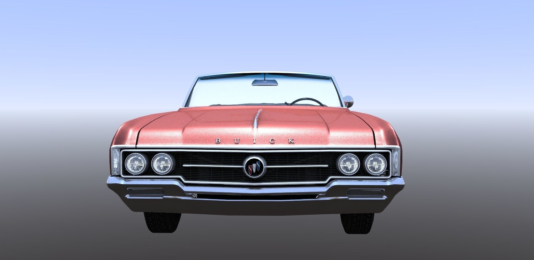 1964 convertible 3D model rigged | CGTrader