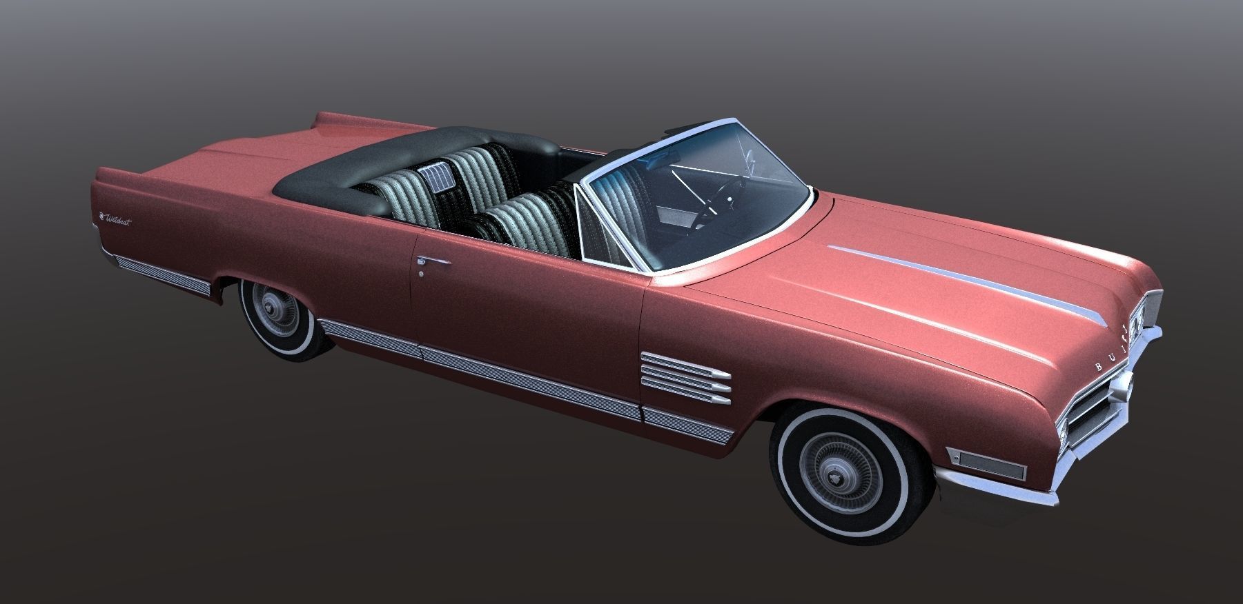 1964 convertible 3D model rigged | CGTrader