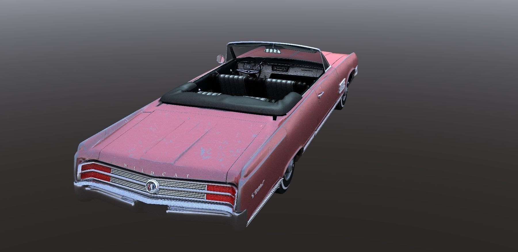 1964 convertible 3D model rigged | CGTrader